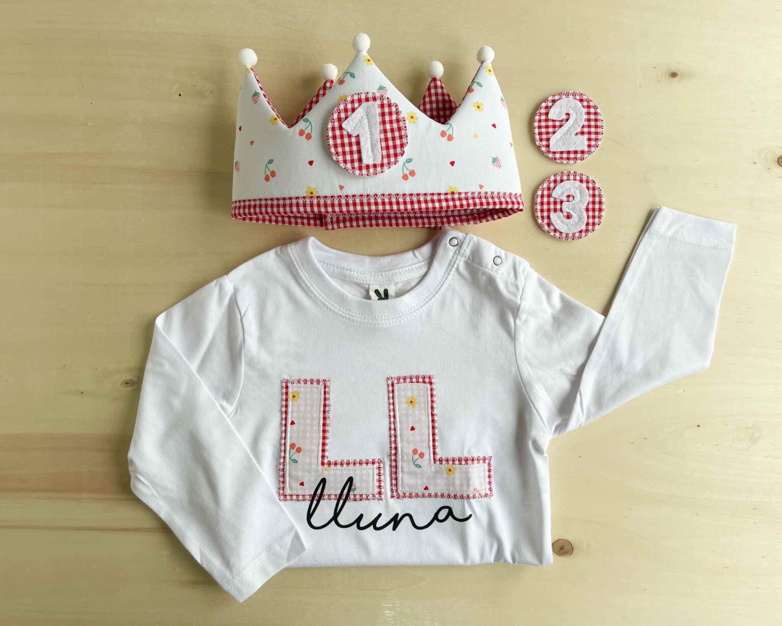 Corona + Camiseta Cumpleaños - Baby Eleven Handmade